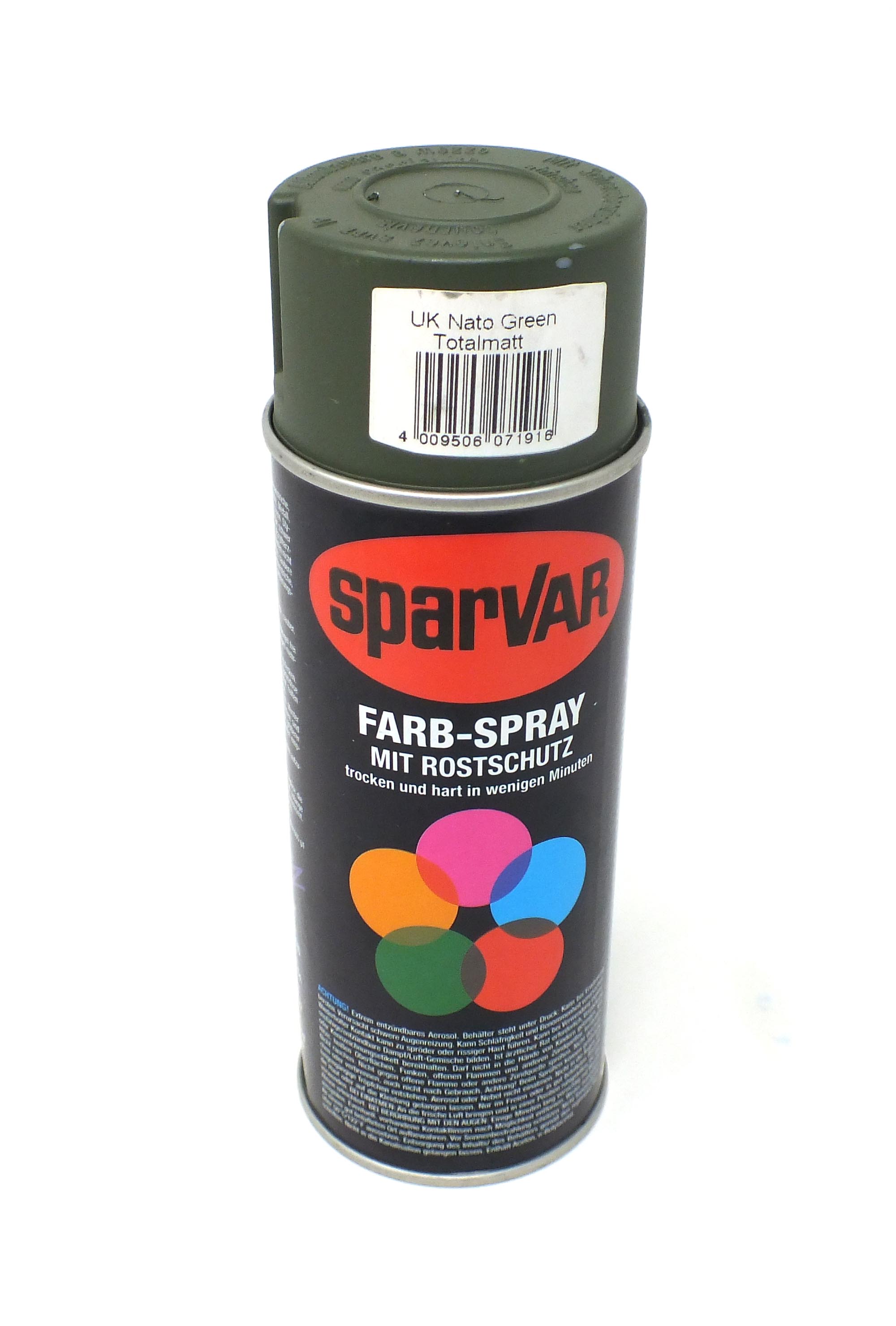 Farbe 9021Teerschwarz Stumpfmatt Spraydose BW Army